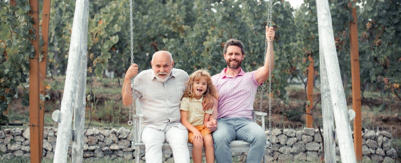 Men Family Weekend. Male Generation Family Together with Three ... Men Family Weekend. Male Generation Family Together with Three ...