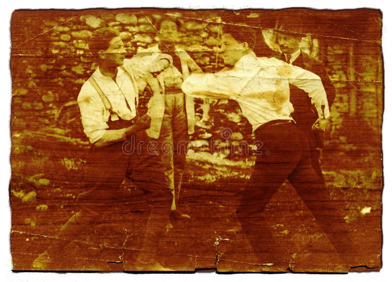 Men fighting - on wood stock photo. Image of grunge, traditional - 1524730