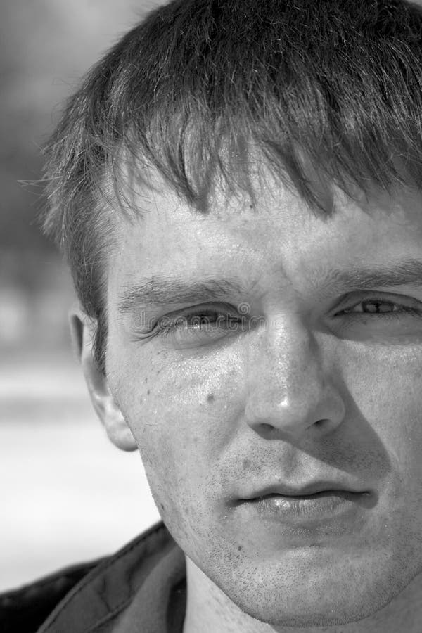 Men with fortitude face stock photo. Image of spirit, black - 1885326