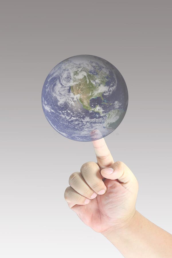 Hand touch earth stock image. Image of concept, nature - 21648099