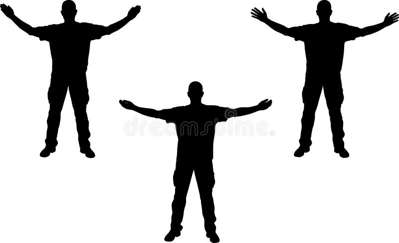 Spread hands stock vector. Illustration of clip, spriding - 243986240