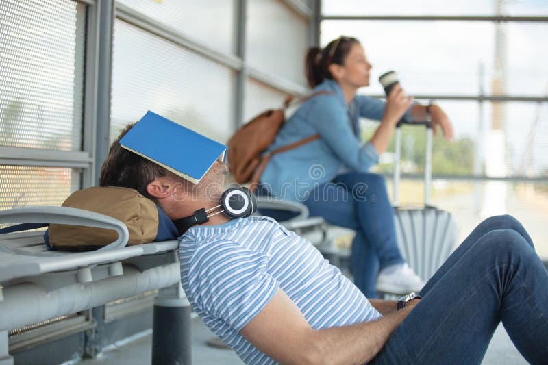 Man having nap outdoors stock photo. Image of covering - 279541866