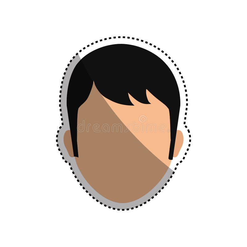 Men head faceless stock illustration. Illustration of people - 88170612