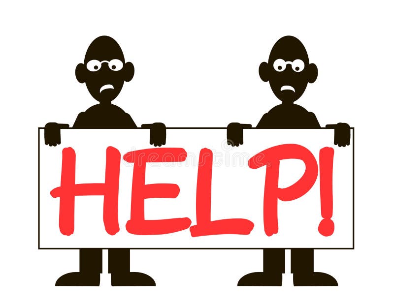 Men help stock vector. Illustration of work, white, help - 54981789