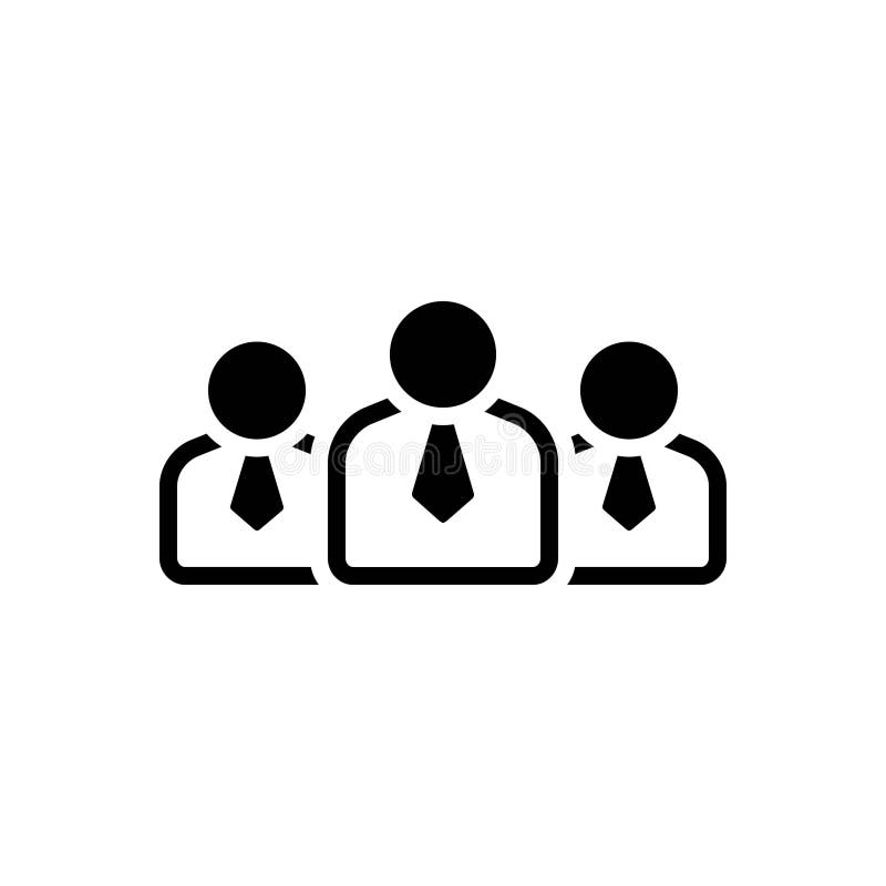 Black Solid Icon for Men, Person and Fellow Stock Vector - Illustration ...