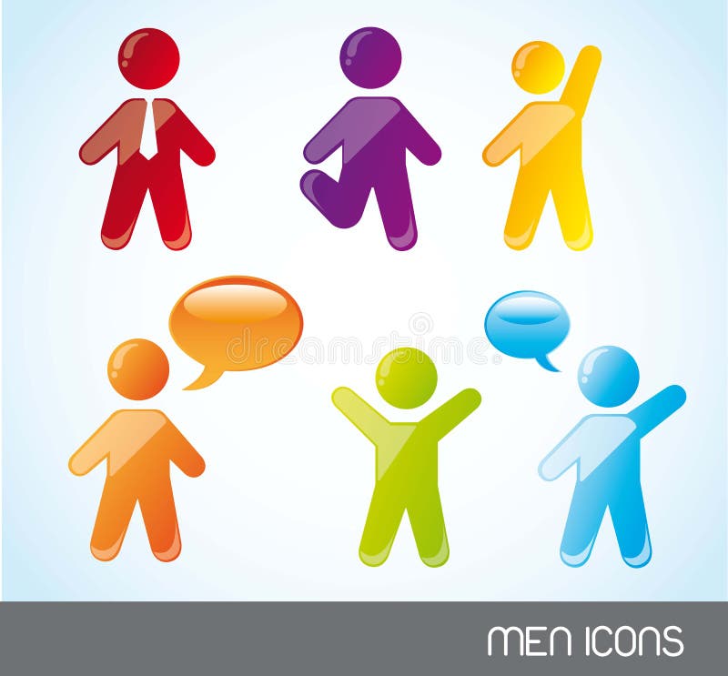 Men icons stock illustration. Illustration of relationship - 25706733
