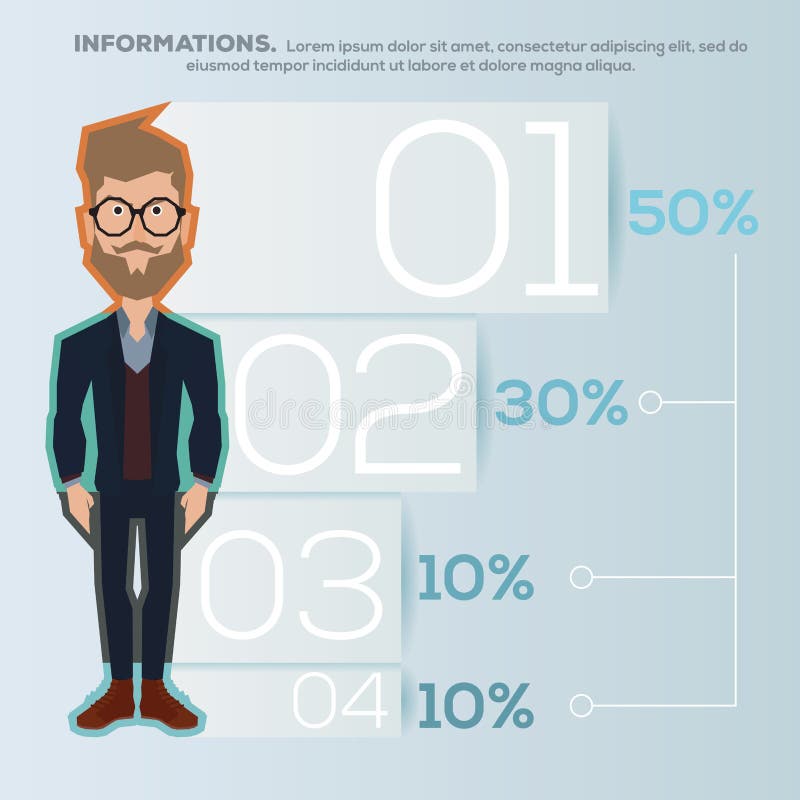 Men infographic stock illustration. Illustration of abstract - 70762214