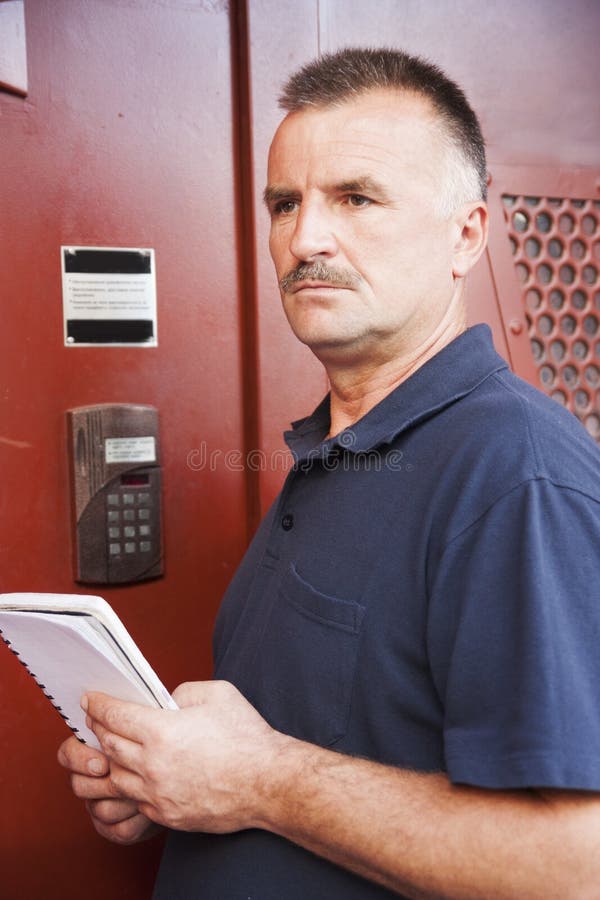 Men and intercom stock image. Image of flannel, mustache - 66801465