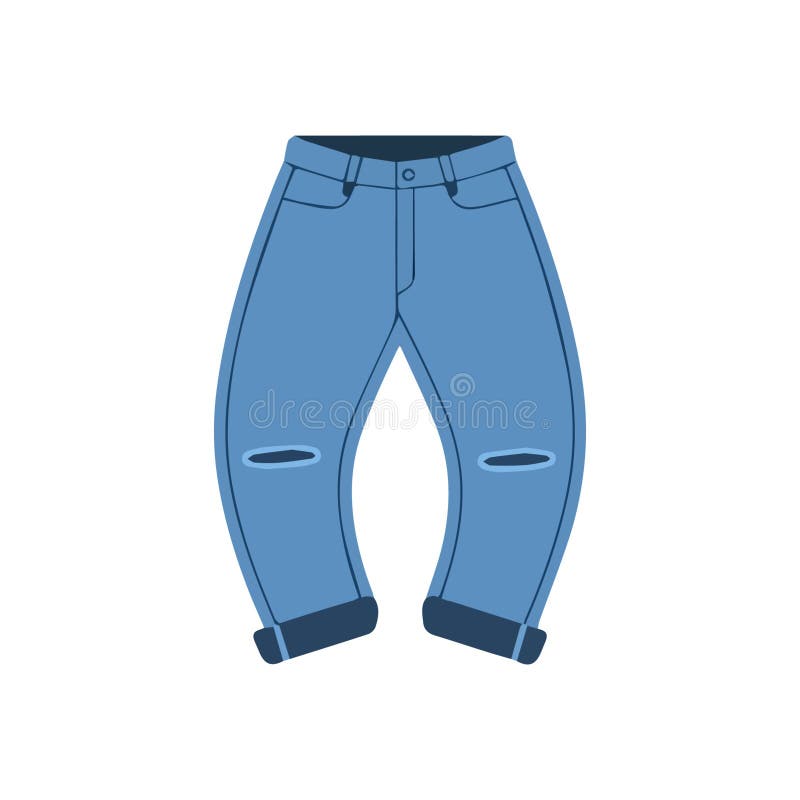 Men Jeans Vector Illustration Clean Vector, the Background is a White ...