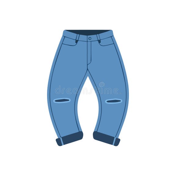 Men Jeans Vector Illustration Clean Vector, the Background is a White ...