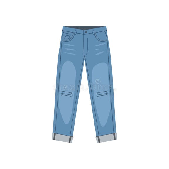 Men Jeans Vector Illustration Clean Vector, the Background is a White ...