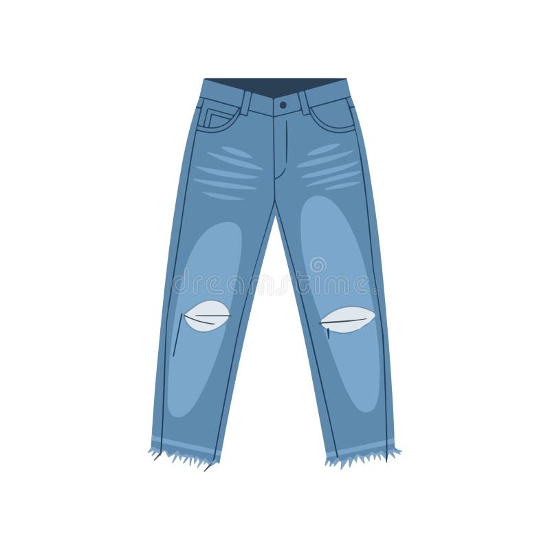 Men Jeans Vector Illustration Clean Vector, the Background is a White ...