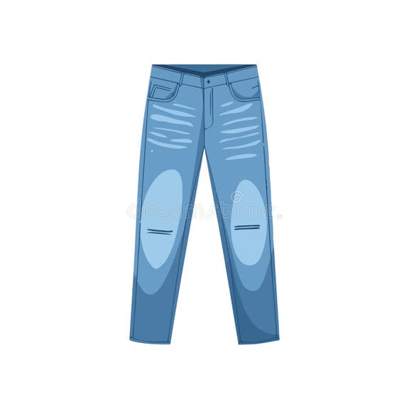 Men Jeans Vector Illustration Clean Vector, the Background is a White ...