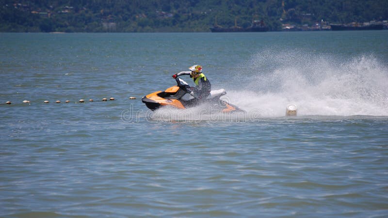 Men on Jet ski stock image. Image of extreme, sprash - 90919329