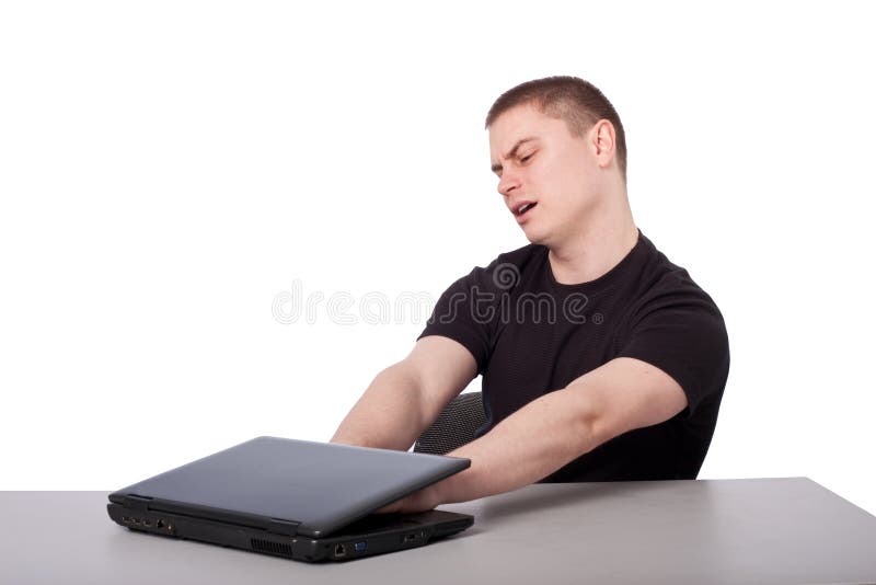 Men and laptop stock photo. Image of business, sitting - 13281102