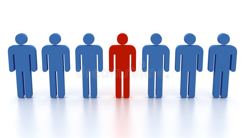 Men in line stock illustration. Illustration of remarkable - 53867570