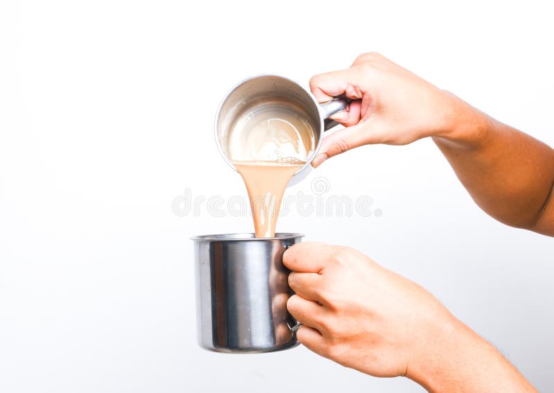 Men making teh tarik stock image. Image of organ, lighting - 190786253