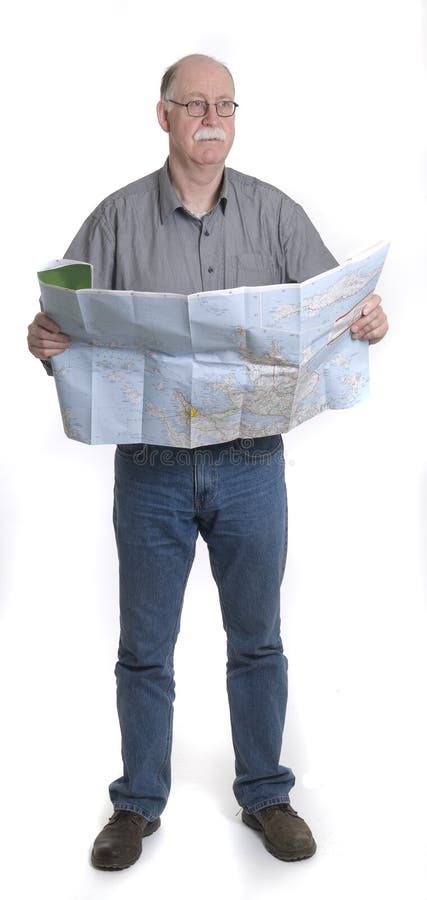 Men with map stock image. Image of horizontal, embracing - 13924103
