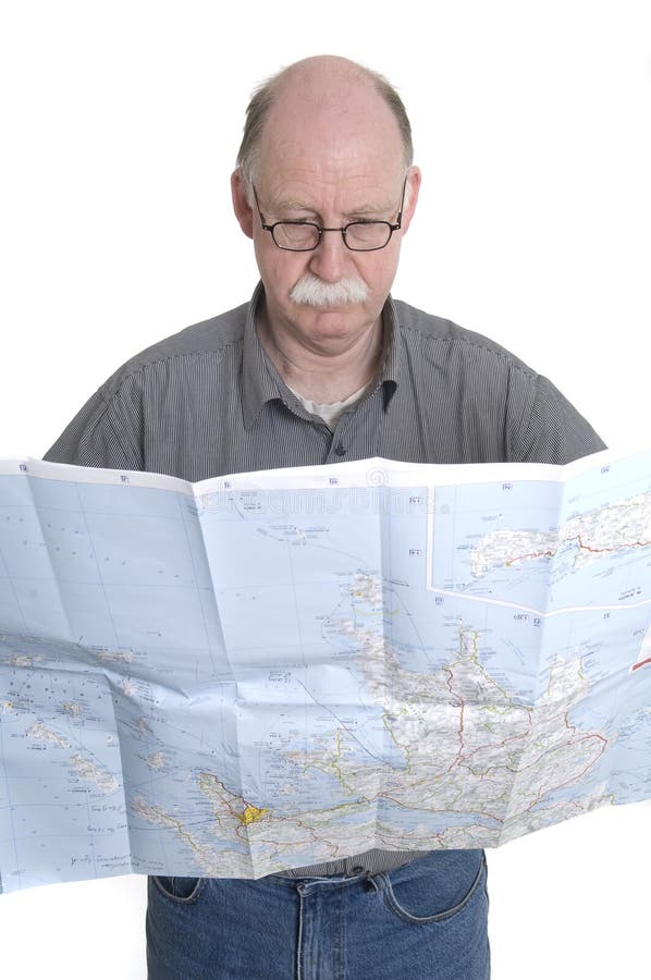 Men with map stock image. Image of pursuit, loving, enjoyment - 13924121