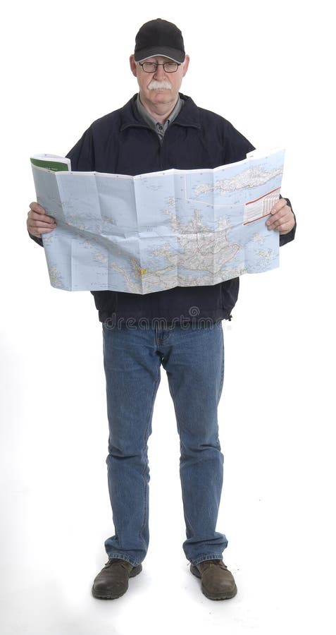 Men with map stock image. Image of pursuit, pointing - 13924175