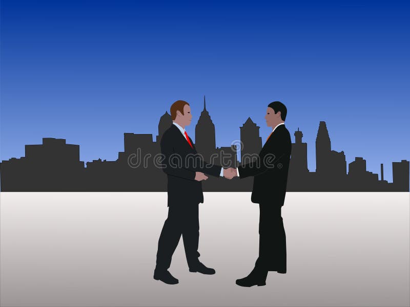 Men Meeting in Philadelphia Stock Vector - Illustration of meeting ...