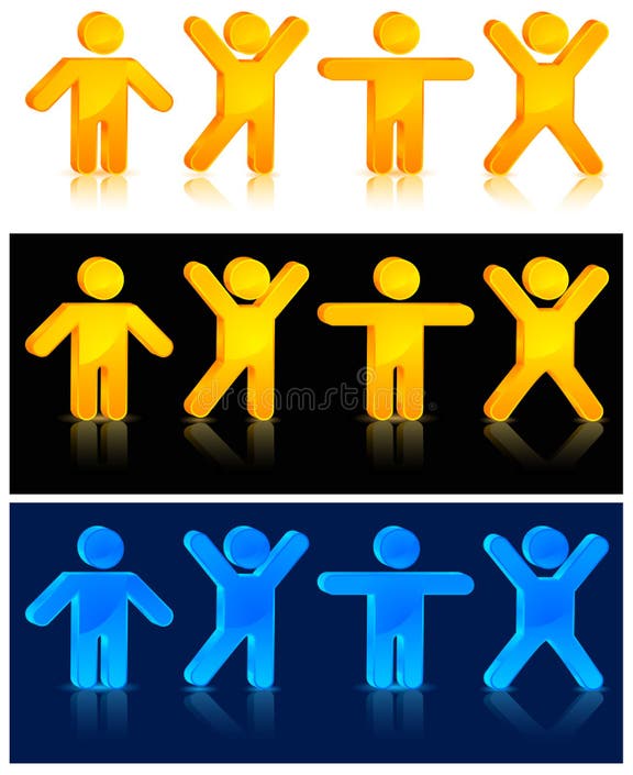 Men in movement stock vector. Illustration of generated - 16339510