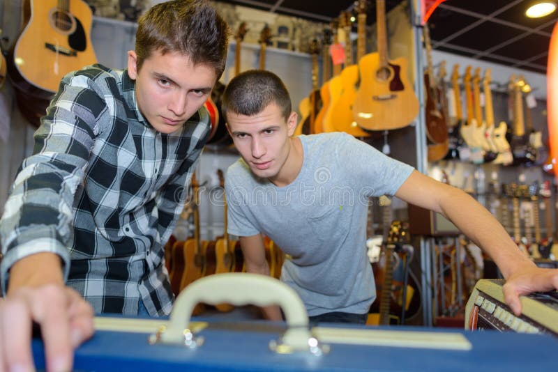 Musical Instrument Maker at Workbench Stock Image - Image of ...