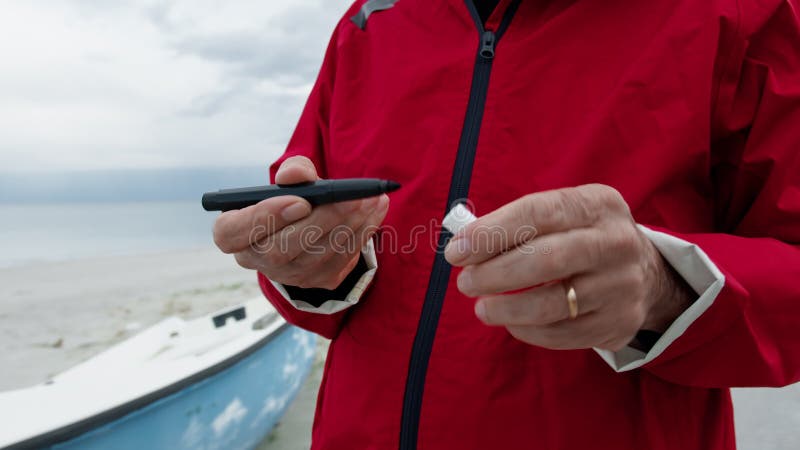 Men Opening a Marker in His Hands Stock Footage - Video of write ...