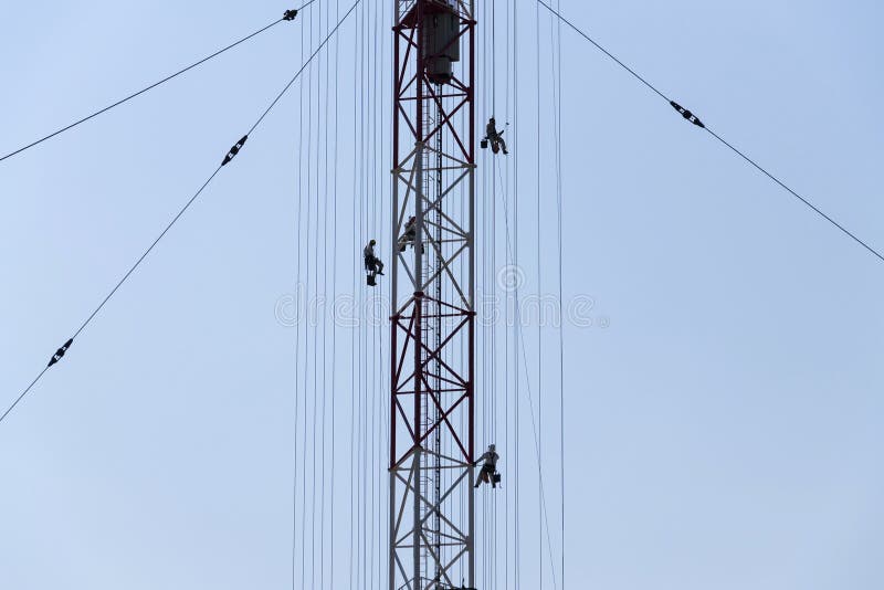 158 Radio Tower Worker Climbing Stock Photos - Free & Royalty-Free ...