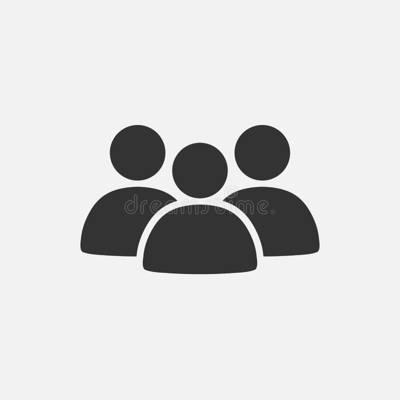 Men, People or Group of People Icon Isolated Flat Design Vector ...