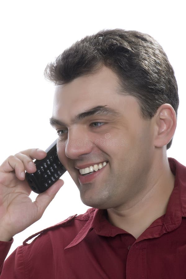 Men with phone stock photo. Image of caucasian, face - 14309236