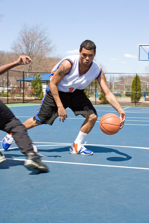 Male High School Basketball Team Playing Game Stock Image - Image of ...