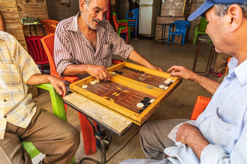 Men Playing Checkers in a Cairo Cafe Editorial Image - Image of africa ...