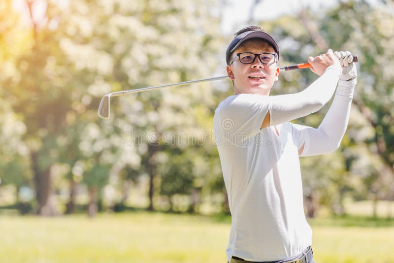 Men playing golf stock image. Image of golfing, male - 108714043