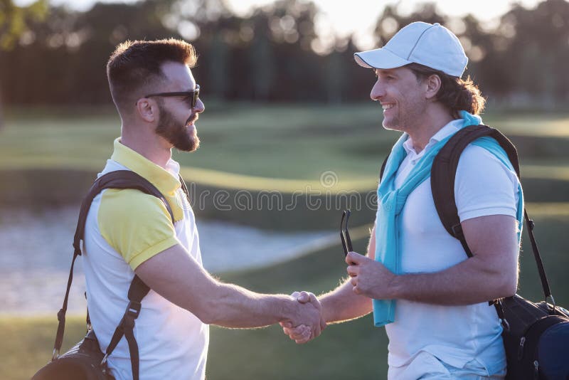 Men playing golf stock photo. Image of recreation, player - 297325954