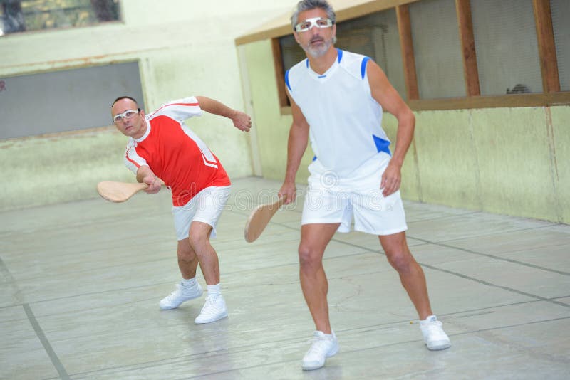 Playing racket ball stock image. Image of beauty, clothing - 11233843