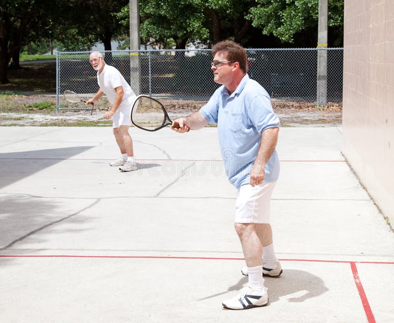 Men Playing Racquetball stock image. Image of game, bonding - 20401265