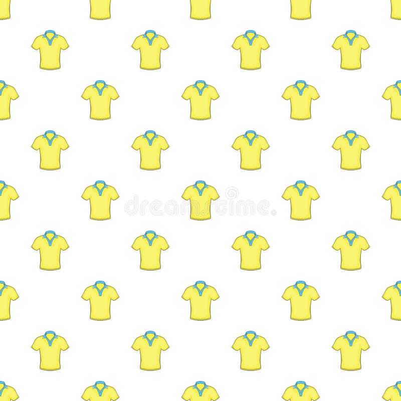 Men Polo Pattern, Cartoon Style Stock Vector - Illustration of adult ...