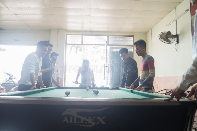 Men in pool hall stock photo. Image of inside, males - 84928166