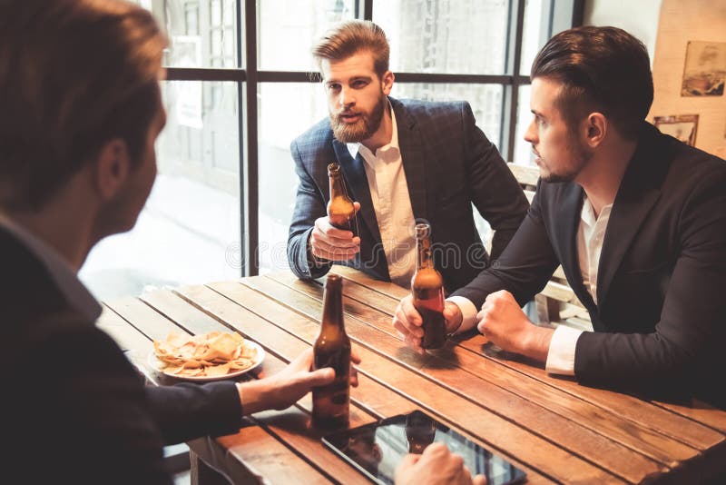 Men at the pub stock photo. Image of formal, office, happy - 85654674