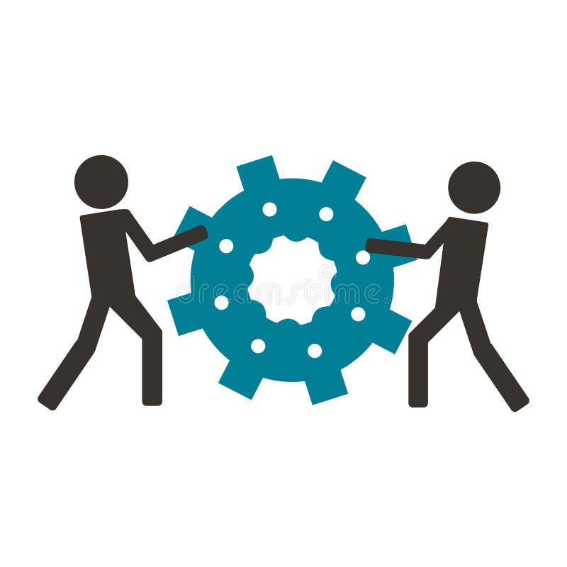 Work Pushing Pulling Stock Illustrations – 134 Work Pushing Pulling ...