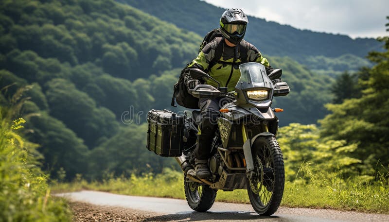 Men Riding Motorcycles in the Outdoors, Experiencing the Freedom of ...