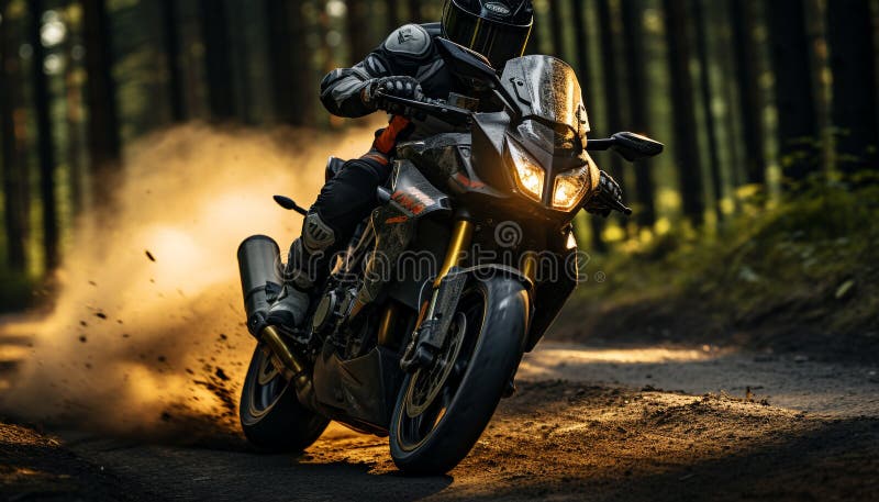 Men Riding Motorcycles in the Outdoors, Experiencing the Thrill of ...