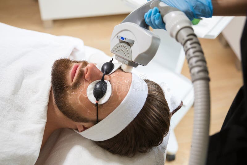 Men`s Anti-aging Laser Therapy Stock Image - Image of medicine ...