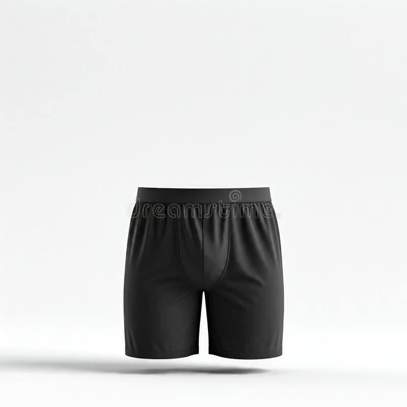 Men S Black Blank Boxers Template Showcasing Both Sides on an Invisible ...