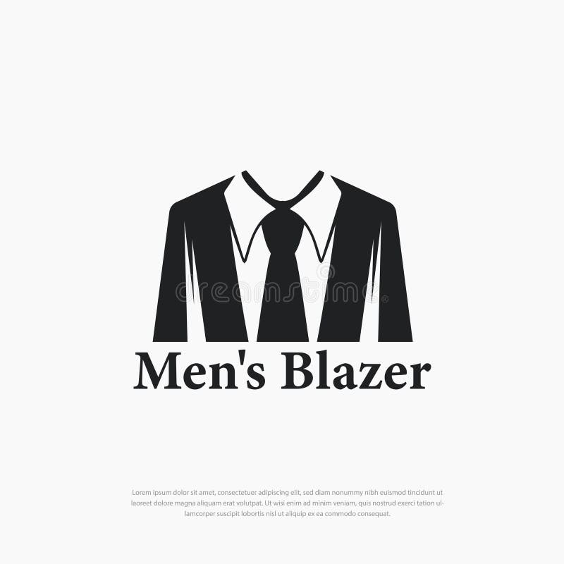 Men S Blazer or Luxury Simple Suit Logo.Vector Black Suit Icon Stock ...