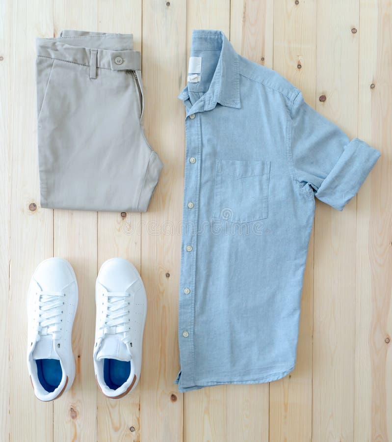 Men`s Clothing and Objects on the Floor Stock Photo - Image of ...