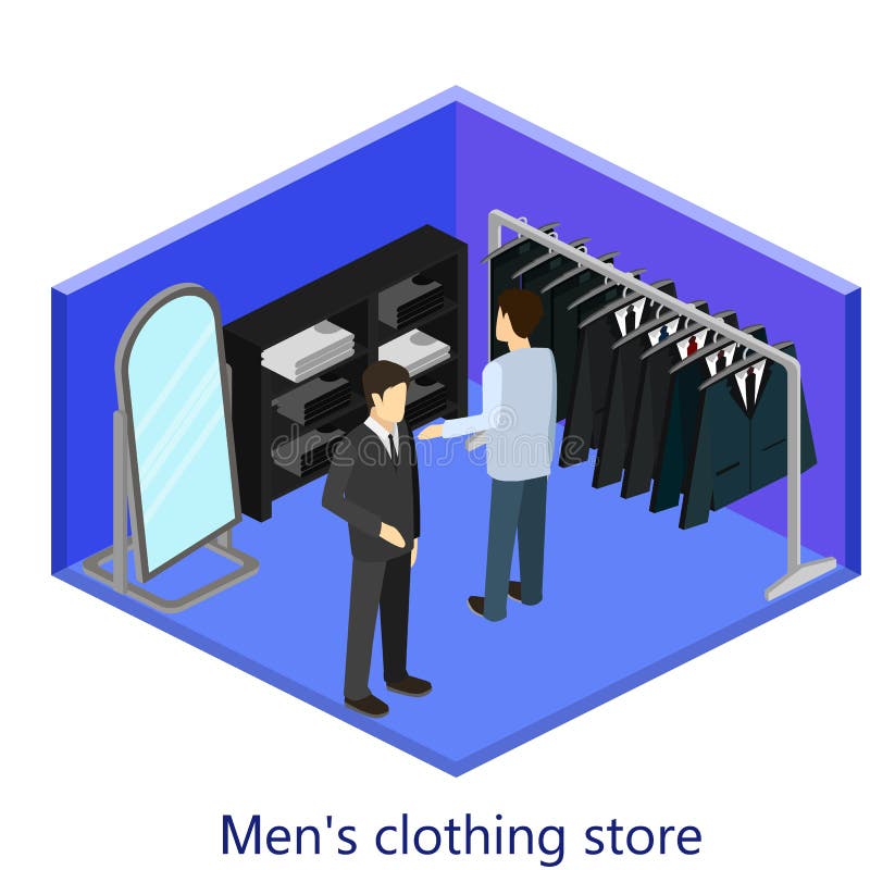 Interior Men Clothing Store Stock Illustrations – 328 Interior Men ...