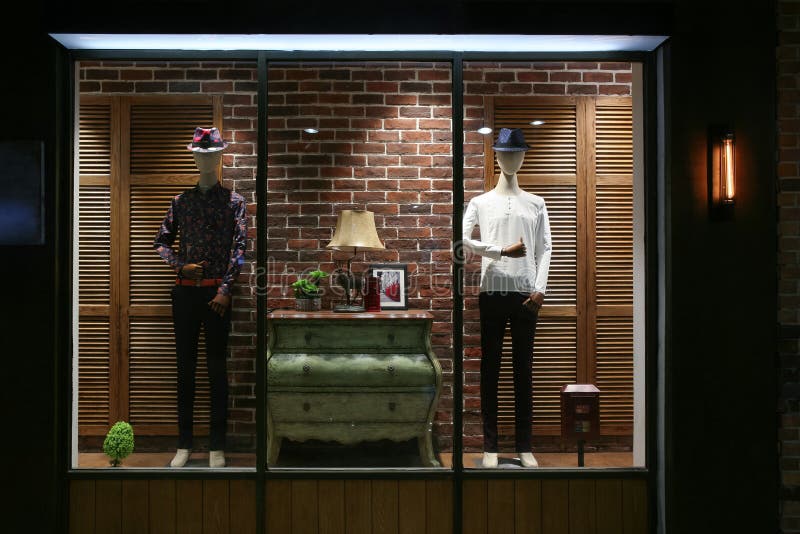 Men`s Clothing Store Window Editorial Photography - Image of window ...
