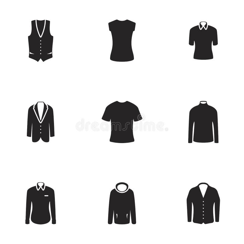 Men Clothing Icons Stock Illustrations – 7,666 Men Clothing Icons Stock ...